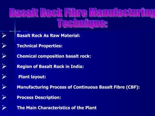 Basalt rock fibre | PPT