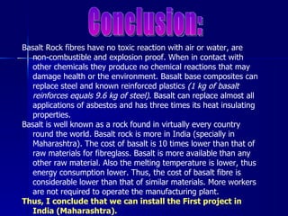 Basalt rock fibre | PPT