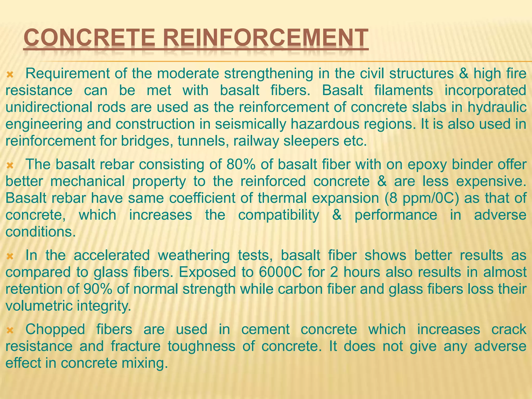 Basalt rock fibre | PPT