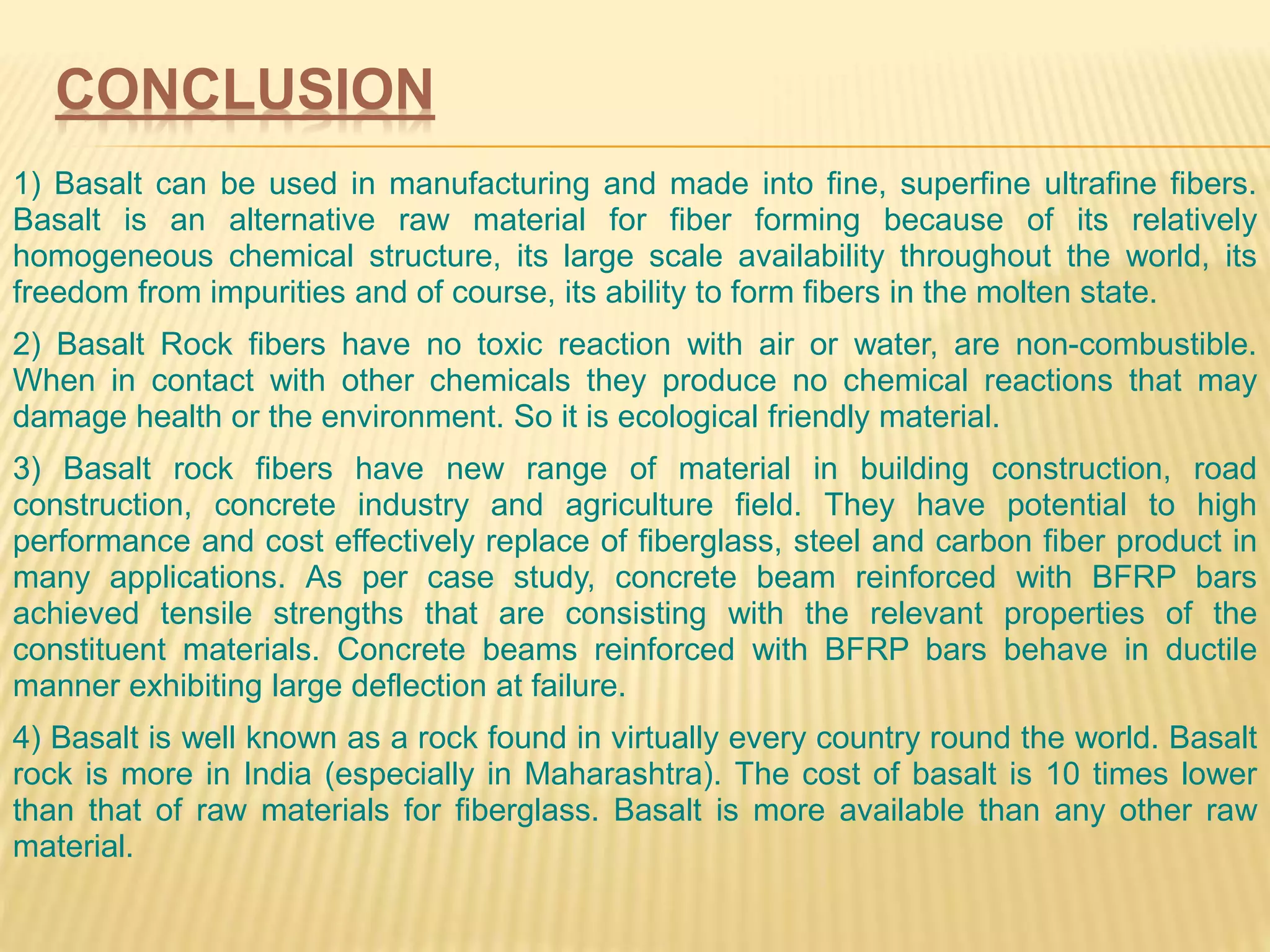 Basalt rock fibre | PPT