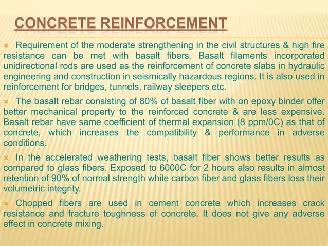 Basalt rock fibre | PPT