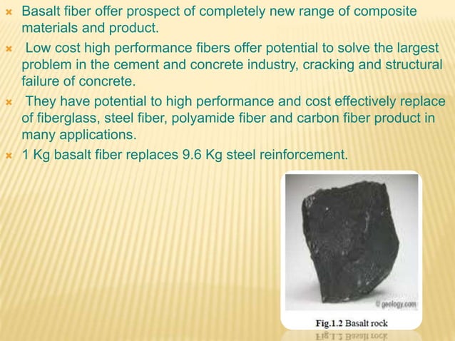 Basalt rock fibre | PPT