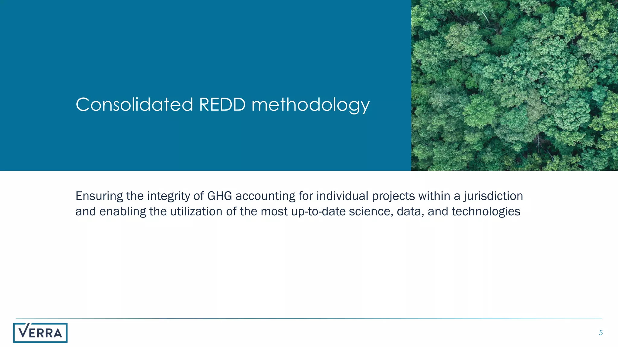 Verra’s Consolidated REDD methodology for high-integrity forest carbon ...