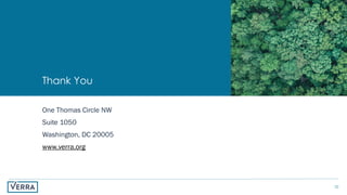 Verra’s Consolidated REDD methodology for high-integrity forest carbon ...