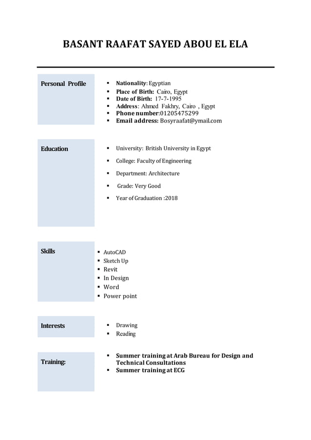 Basant raafat CV | DOCX