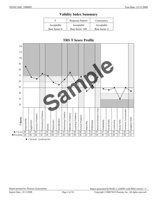Basc2assistplusigindivrpt | PDF