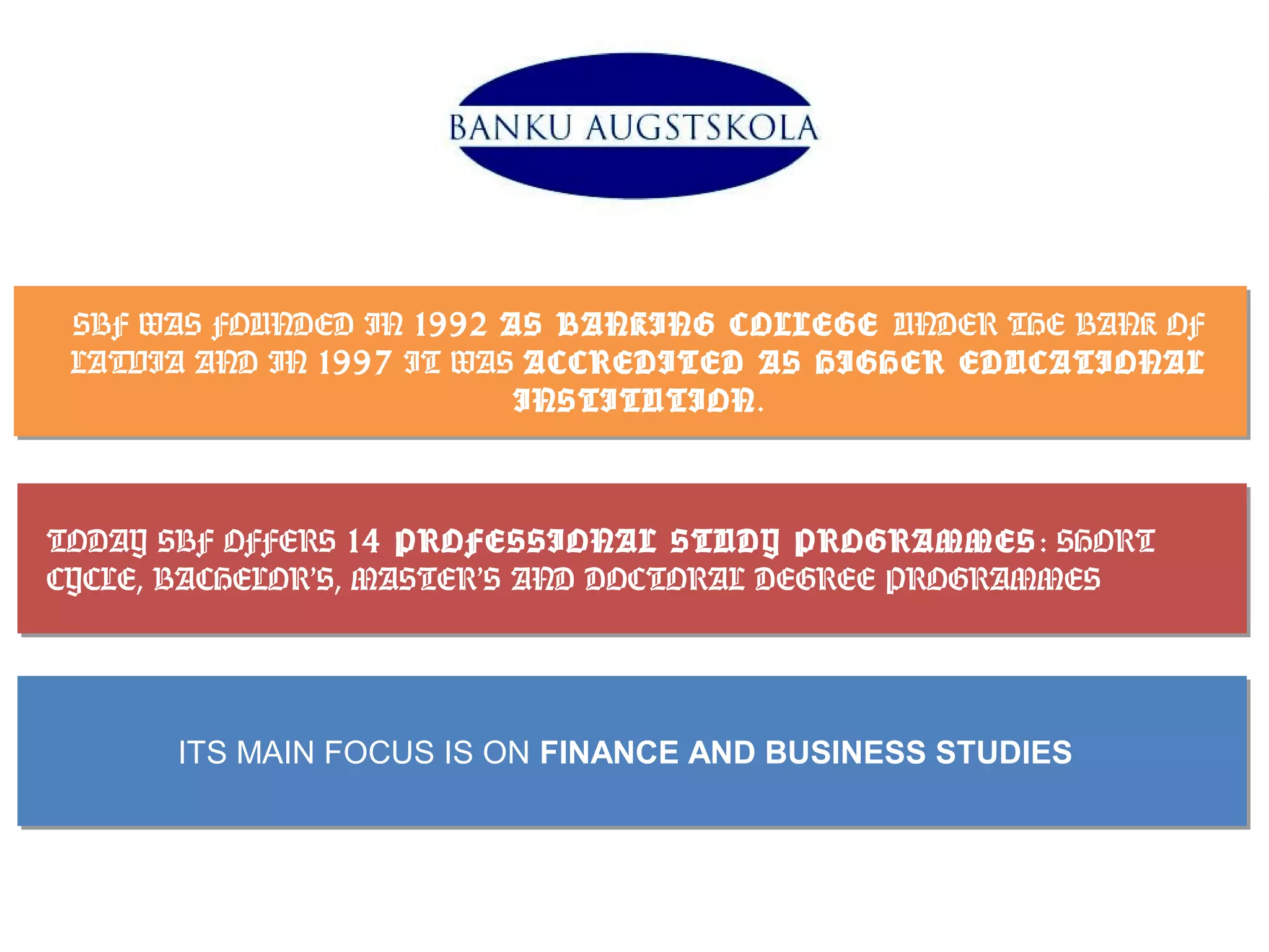 BA school of business and finance | PPT
