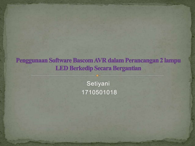 Bascom avr | PPTX