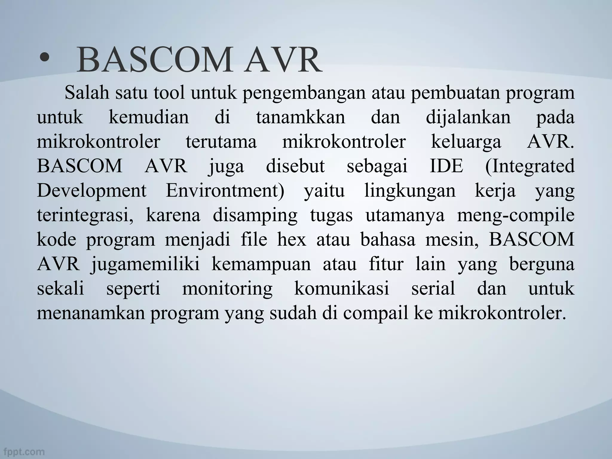 BASCOM AVR Dua LED | PPT