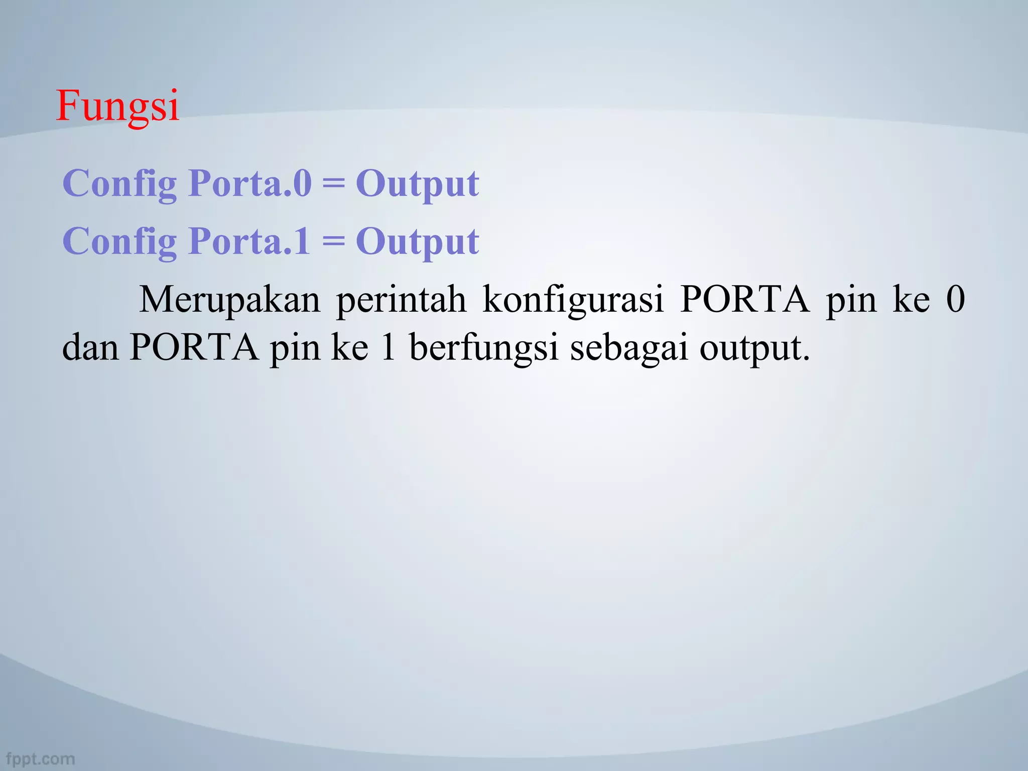 BASCOM AVR Dua LED | PPT