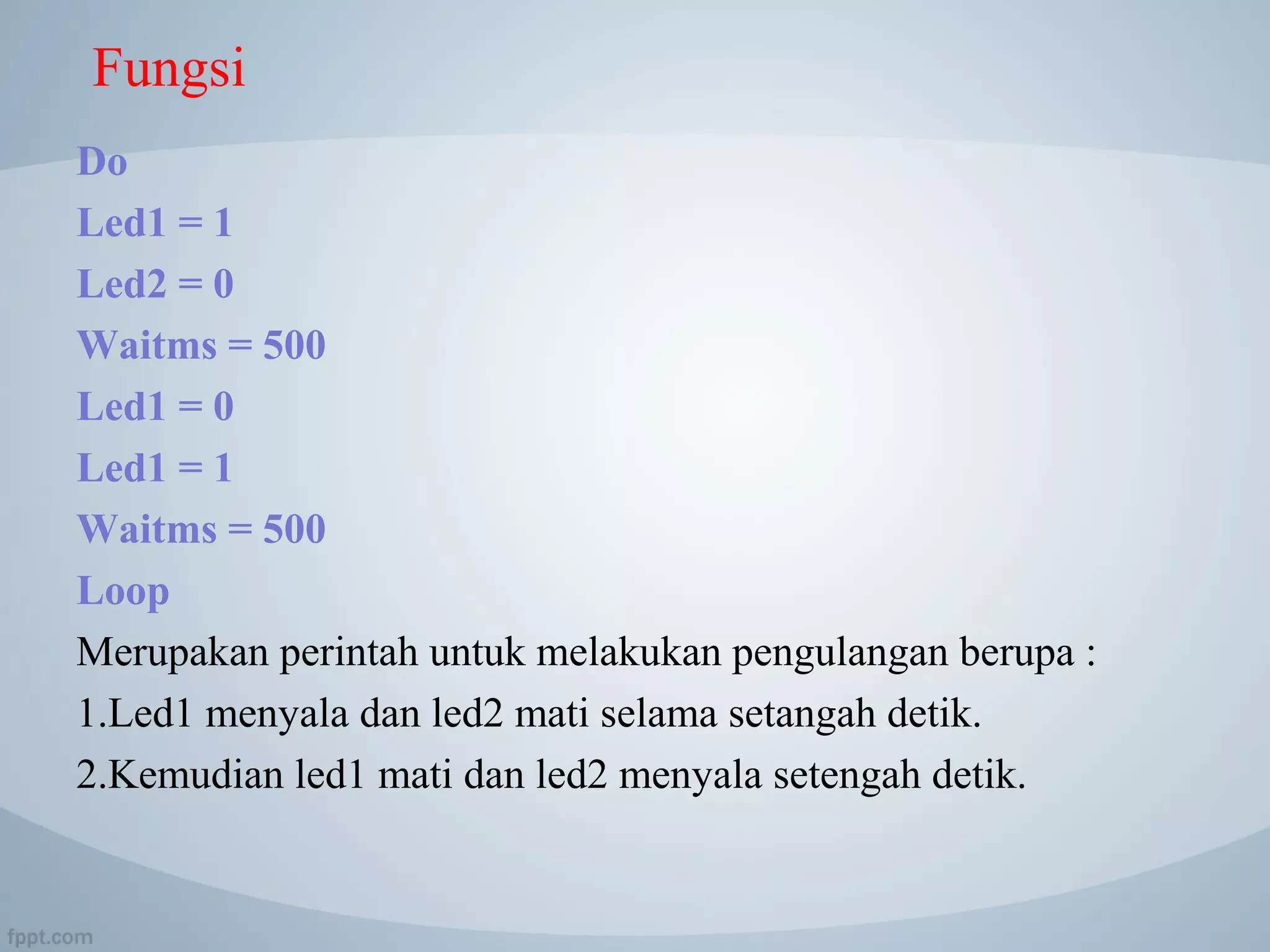 BASCOM AVR Dua LED | PPT