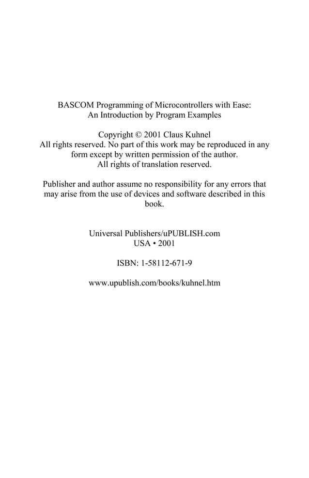 Microcontroladores: Programación BASCOM de microcontroladores con ...