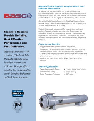 Basco whitlock u tube | PDF | Home Appliances | Home & Garden