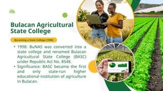 Bulacan Agricultural State College VMGO's | PPTX