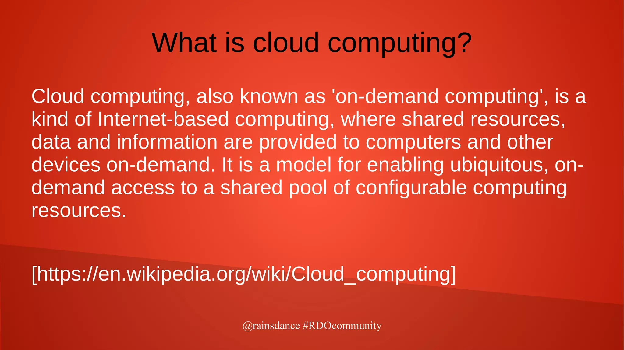 Build a Basic Cloud Using RDO-manager | PPT