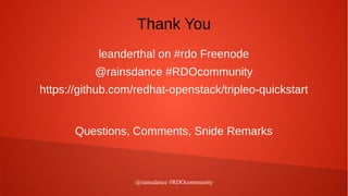 Build a Basic Cloud Using RDO-manager | PPT