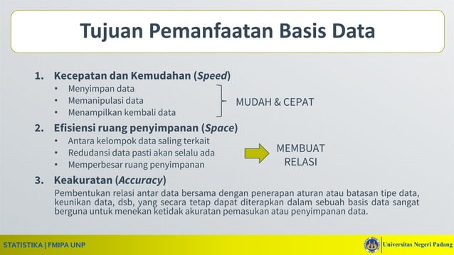 Basdat minggu 01. pengenalan basis data | PPT