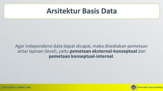 Basdat minggu 02. Basis Data dalam Sistem Informasi Dan Arsitektur Basis Data | PPT