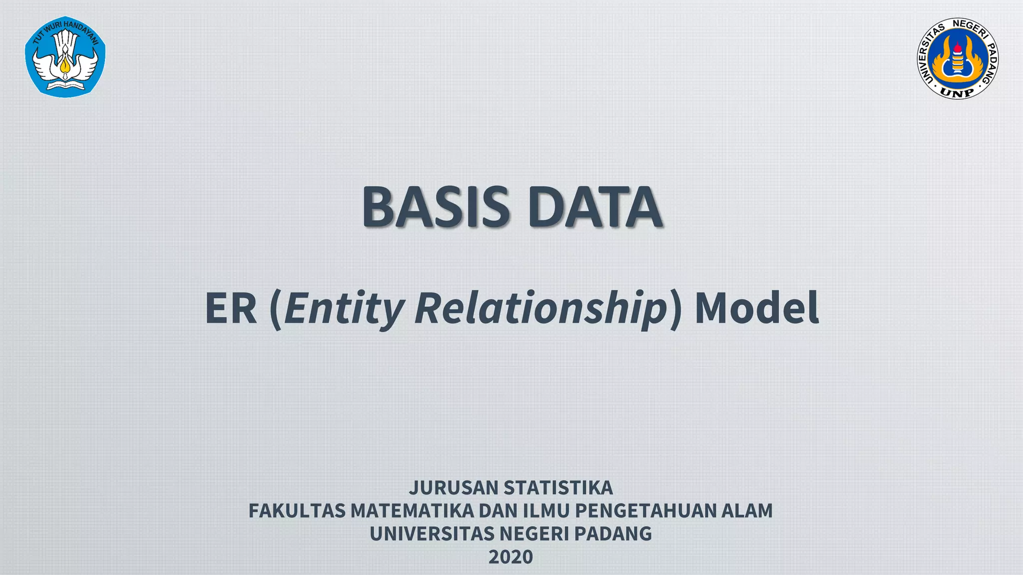 Basdat minggu 04 ER Model | PDF