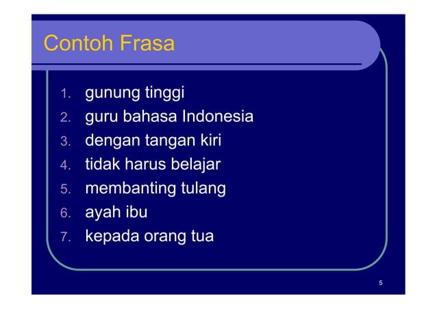 Jenis jenis-frasa-dlm-bhs-indonesia | PPT