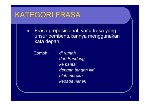 Jenis jenis-frasa-dlm-bhs-indonesia | PPT