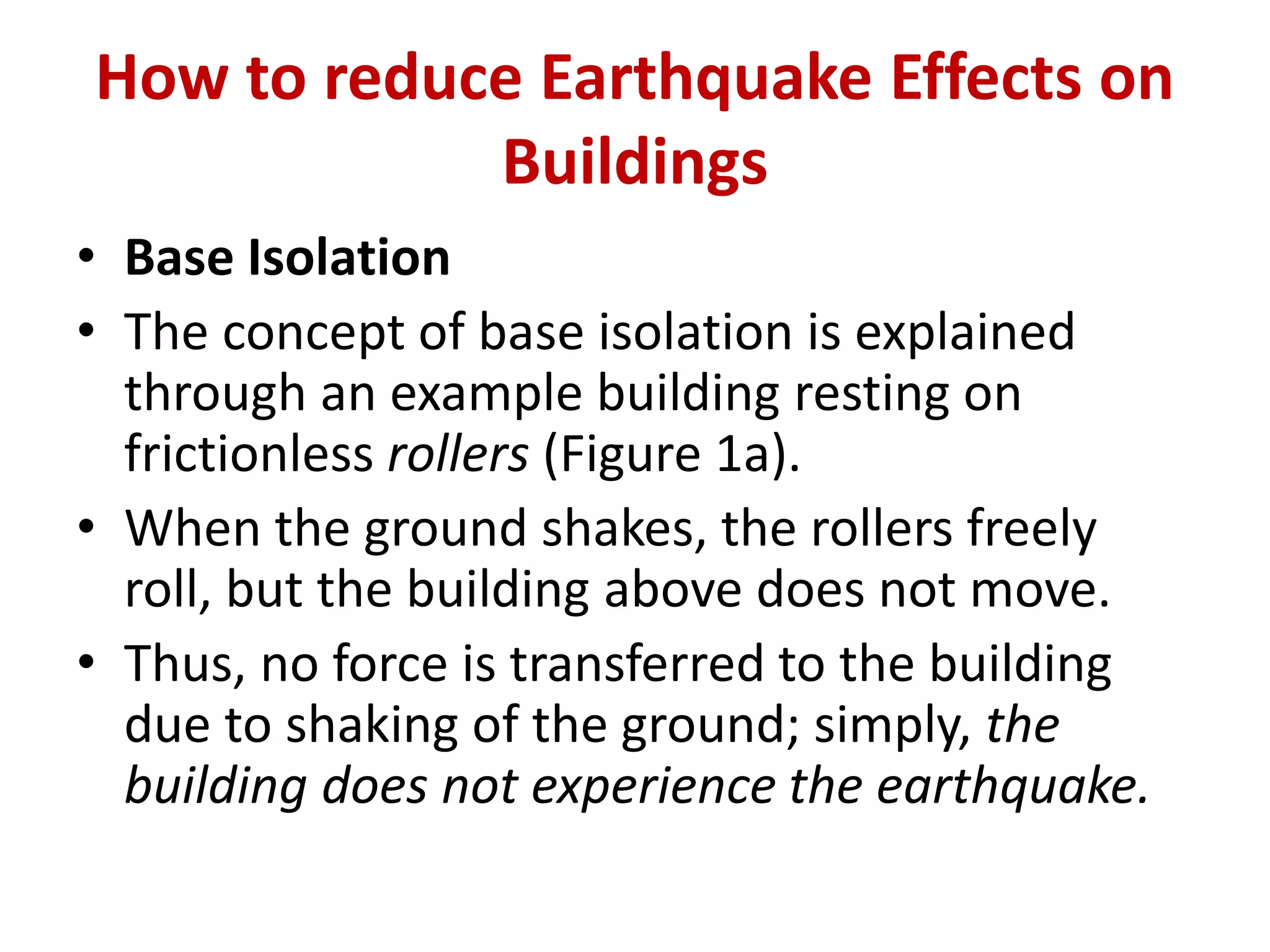 How to reduce Earthquake Effects on Buildings? | PPTX