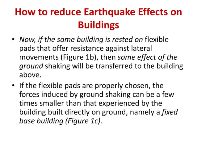 How to reduce Earthquake Effects on Buildings? | PPTX | Civil Engineering Industry | Industries