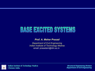 Base Excited Systems | PPT