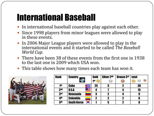 Baseball | PPTX | Baseball | Sports