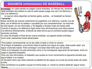 Conociendo El Béisbol Pptx
