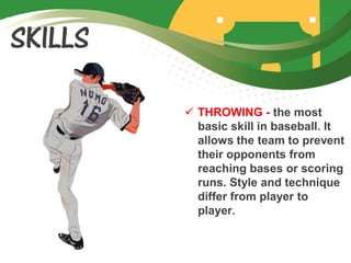 Baseball lesson history, equipment, skills | PDF