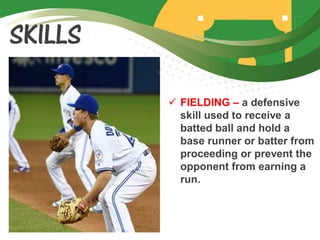 Baseball lesson history, equipment, skills | PDF
