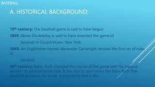63251237123-8121212312312321312BASEBALL.pptx | Baseball | Sports