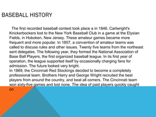 baseball by jaime | PPT