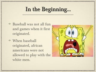 Baseball History | PPT