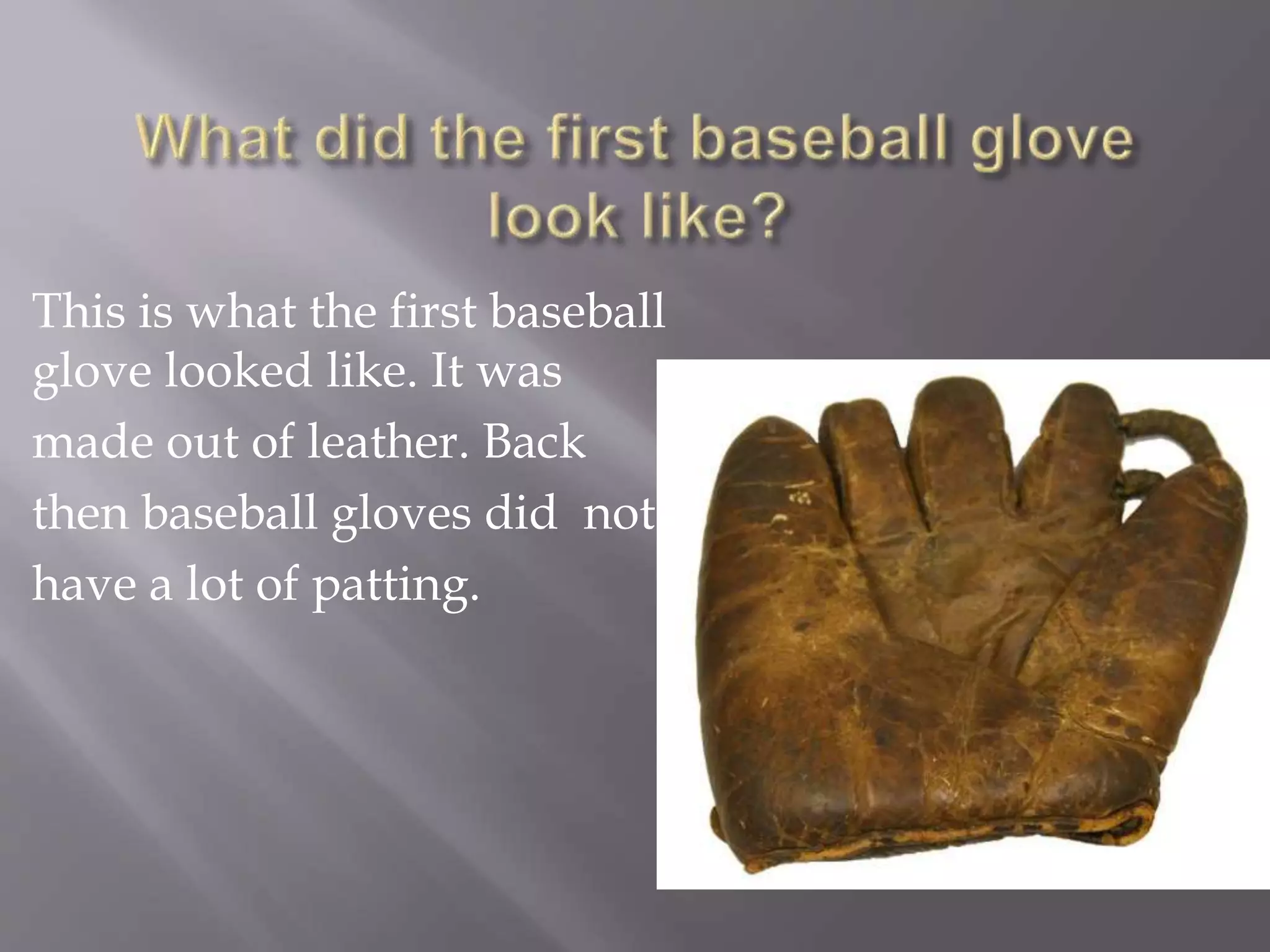 Baseball History | PPTX