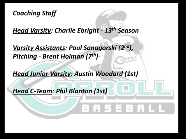 Baseball parent meeting powerpoint 2013 | PPT