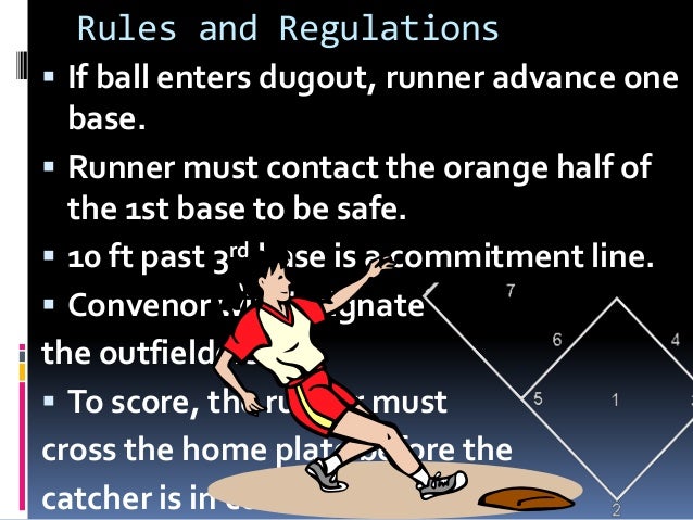 Softball Rules Simplified Baseball Field Softball