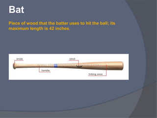 Baseball Visual Information 2º ESO Secciones | PPTX