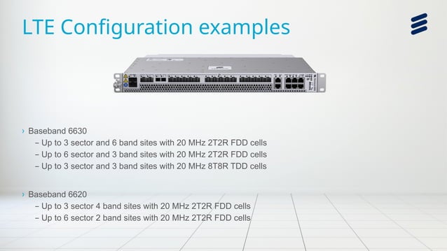 Baseband 6630 Baseband 6620 as RAN Procesdors have high capacity | PPTX