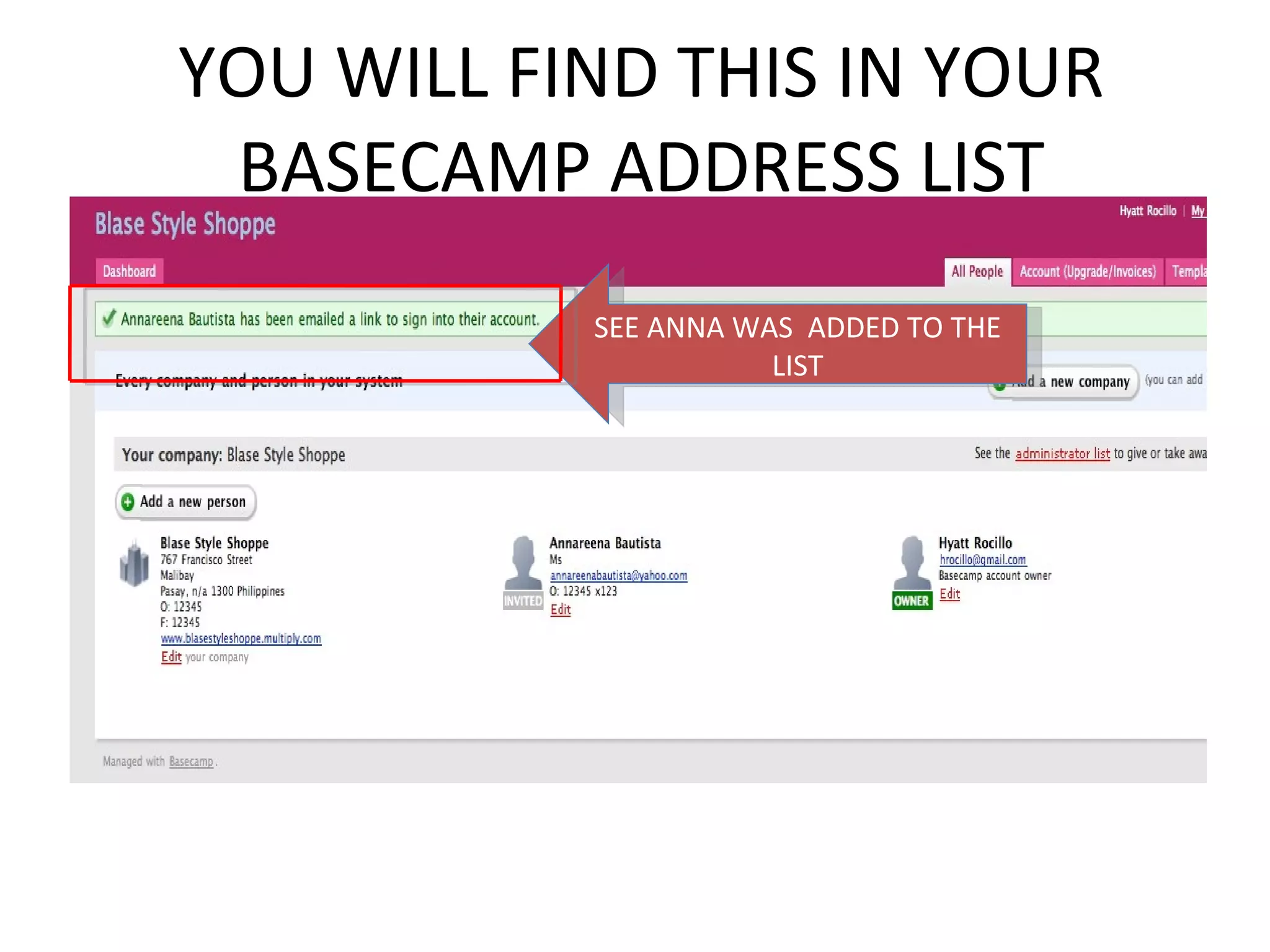 Basecamp Tutorial | PPT