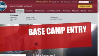 Base camp basics dashboard and transcript | PPT