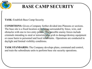 Base Camp Security Presentation on the encouragement | PPT