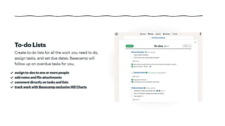 Basecamp presentation | PPTX