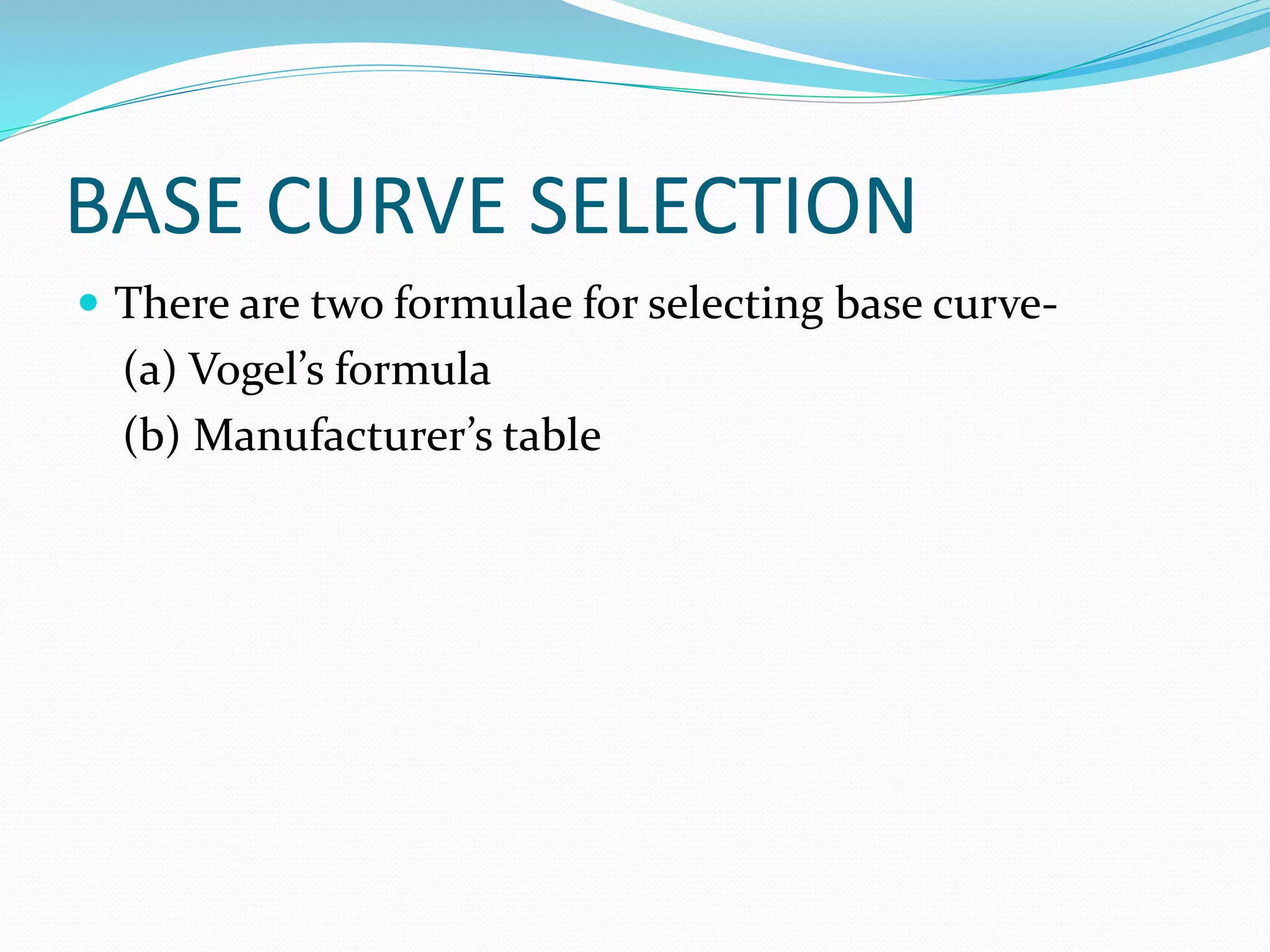 Base curve | PPTX