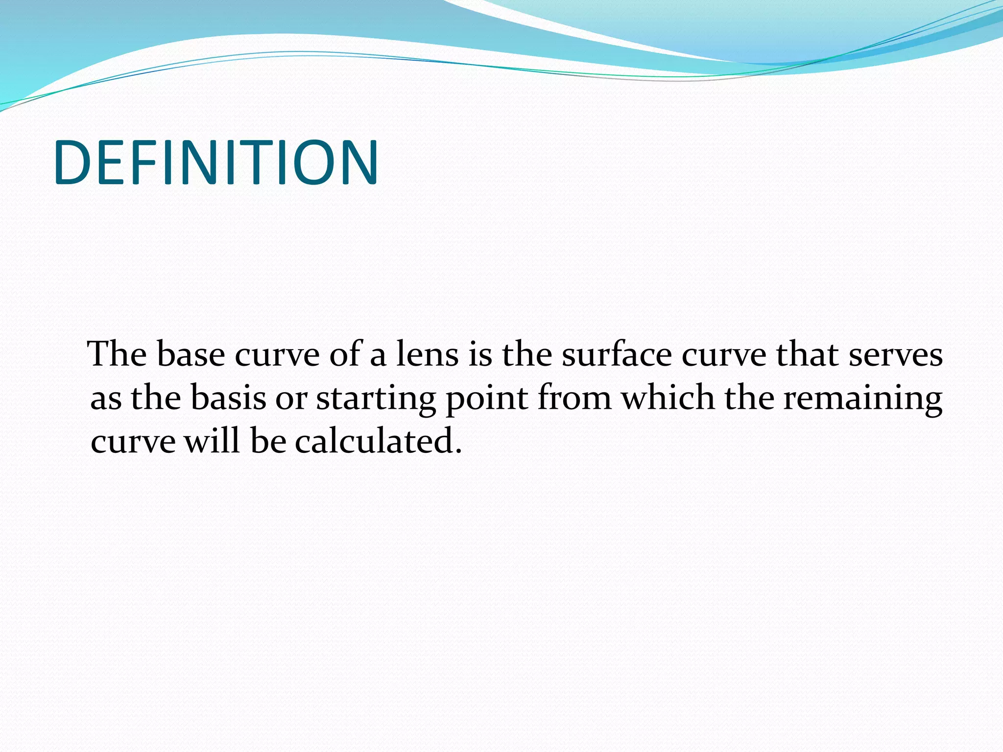Base curve | PPTX