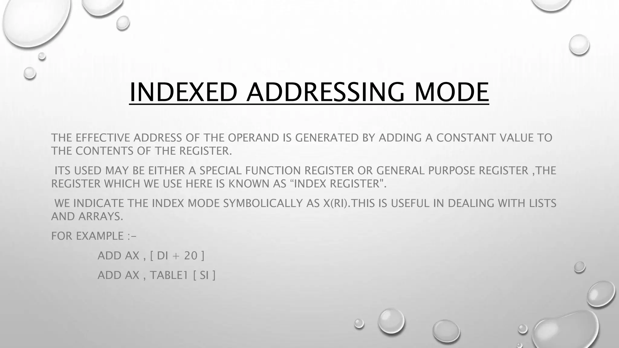 Based and indexed addressing | PPTX | Programming Languages | Computing Based and indexed addressing | PPTX | Programming Languages | Computing