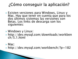 Tutorial de MySQL Workbench | PPTX