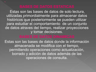 Historia Base de datos | PPTX
