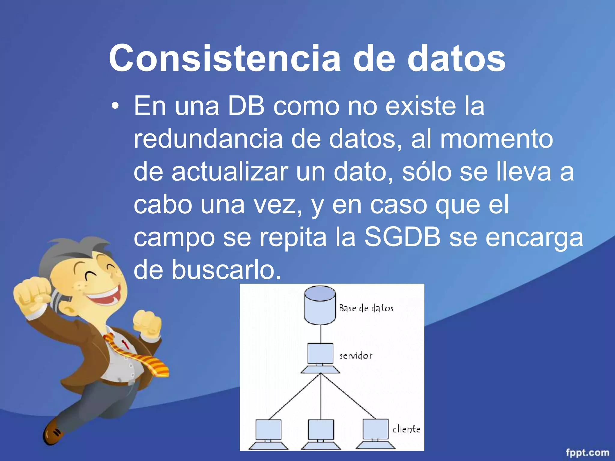 Base de datos | PPTX | Databases | Computer Software and Applications